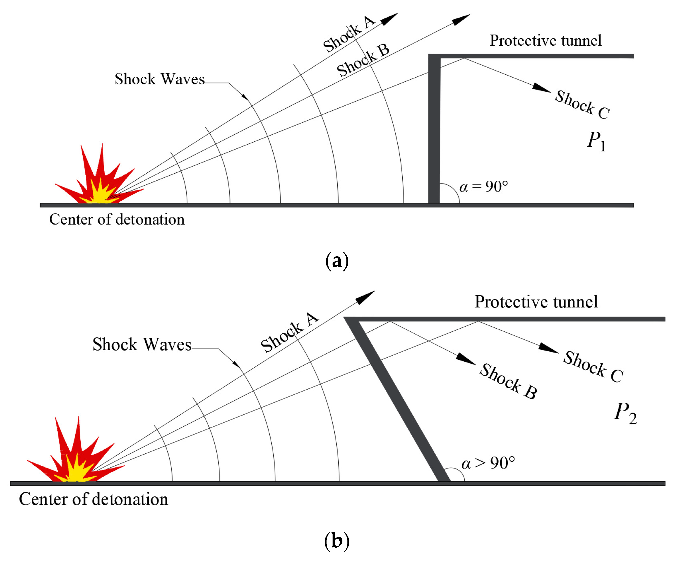 Effects of Entrance Shape and Blast Pocket on Internal Overpressure Mitigation for Protective ...