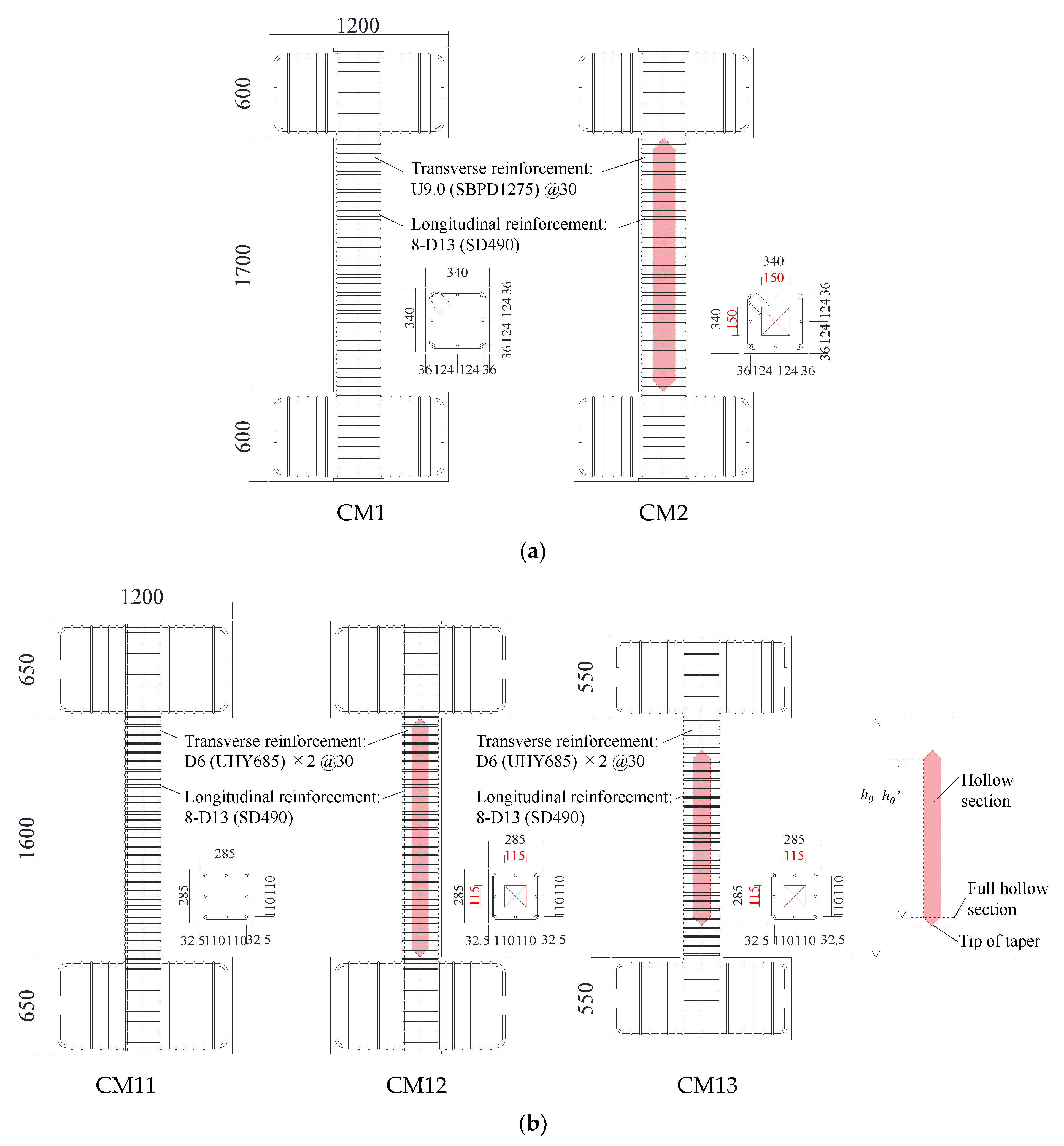 Seismic Performance of Ductile Column with Rectangular Hollow Cross-Section in RC Building