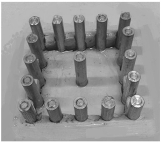Experimental Evaluation of Load Distribution between Piles in Case of Block Failure