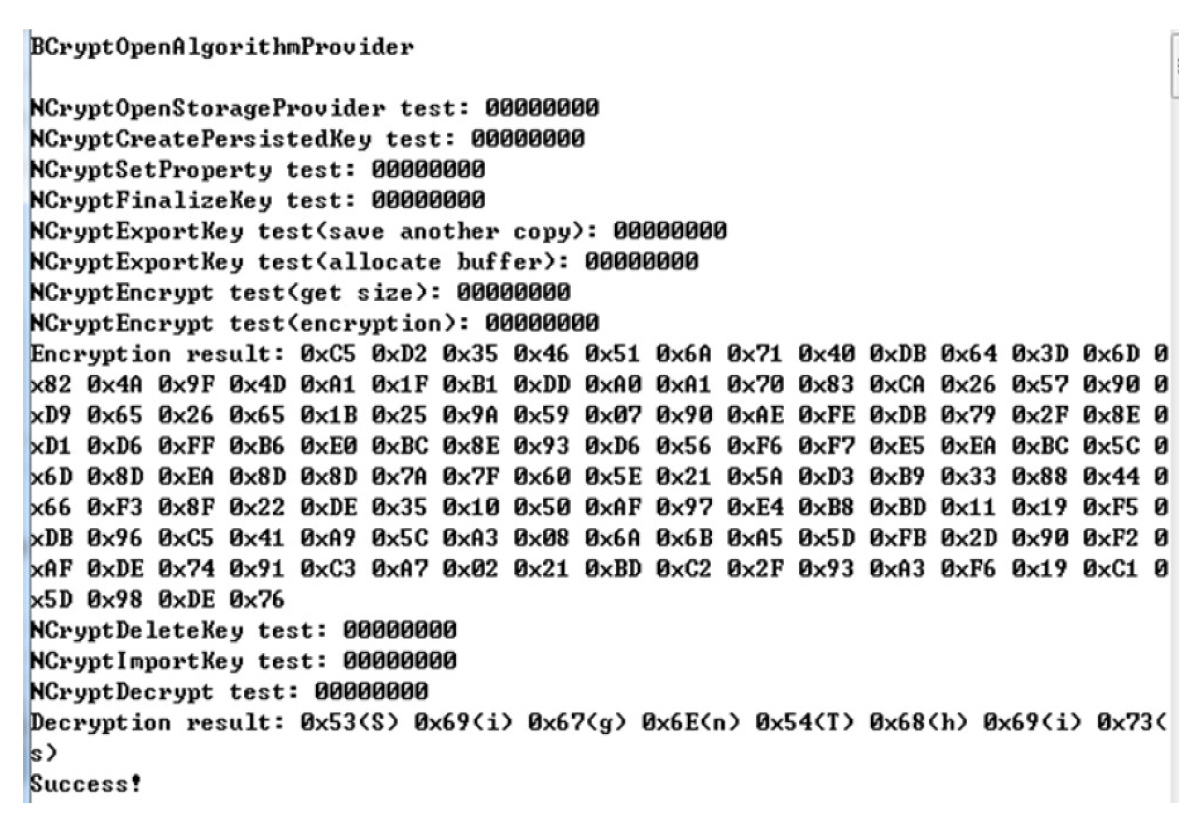 Analysis of Key Storage Mechanism of Asymmetric Key-Related Functions in CNG Crypto Library