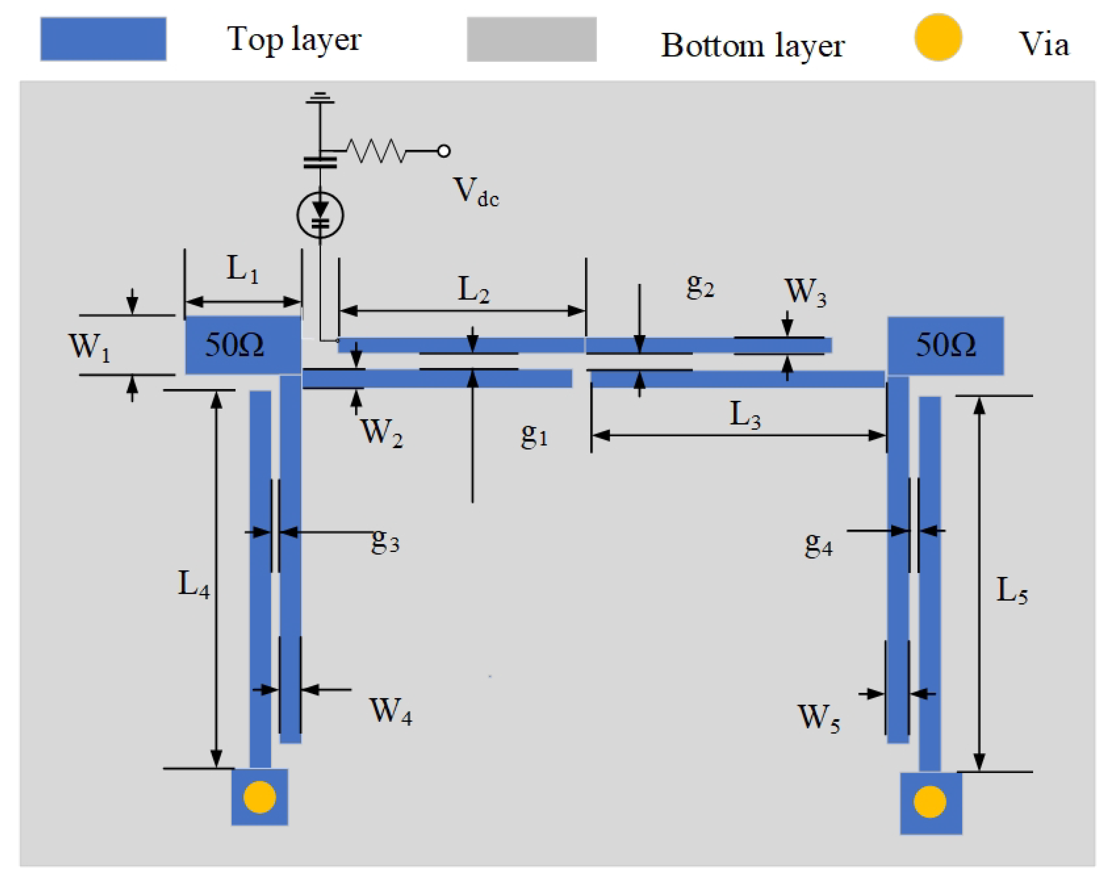 A Filtering Switch Made by an Improved Coupled Microstrip Line