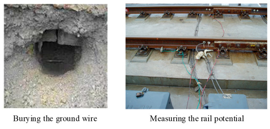 Decreasing the Rail Potential of High-Speed Railways Using Ground Wires
