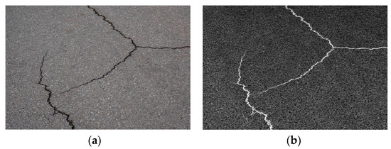 An Improved Crack Identification Method for Asphalt Concrete Pavement
