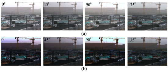 Dynamic Dark Channel Prior Dehazing with Polarization