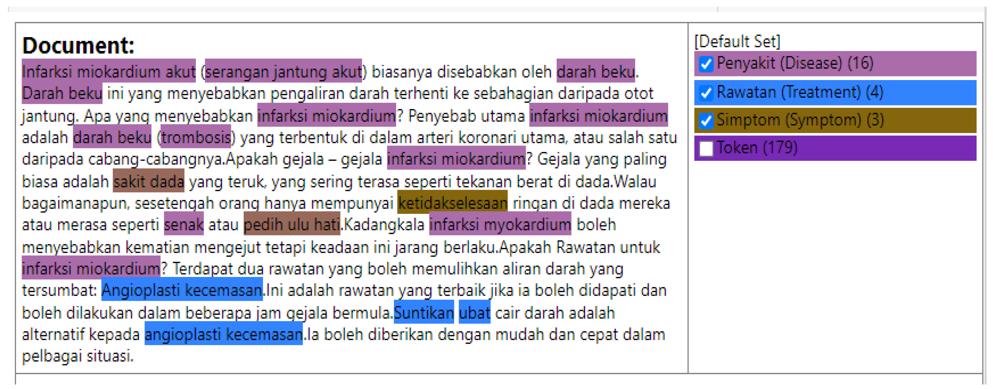 Parallel-Based Corpus Annotation for Malay Health Documents