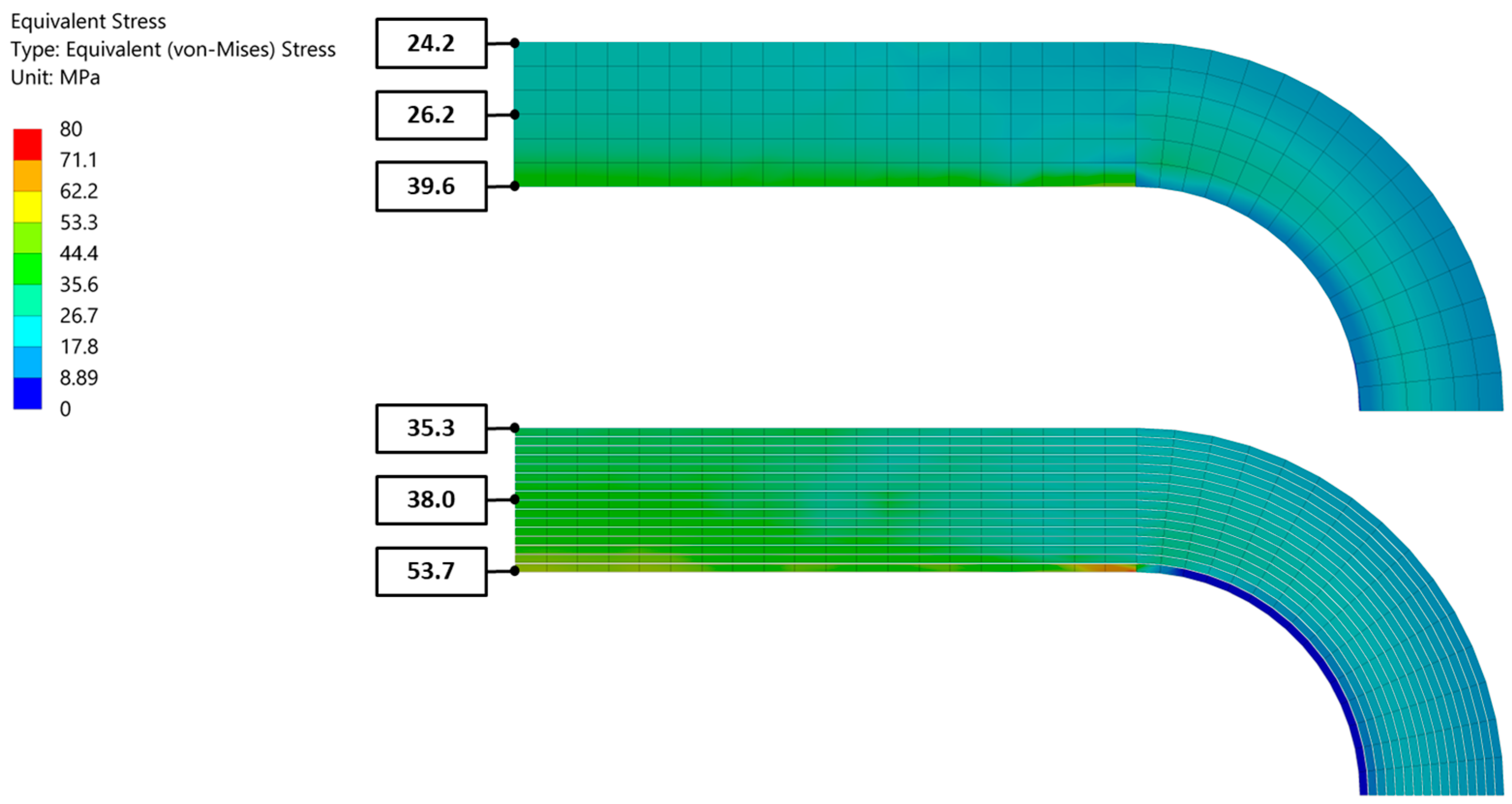 An Initial Case Study of the Computational Modeling of Cord–Rubber Segments