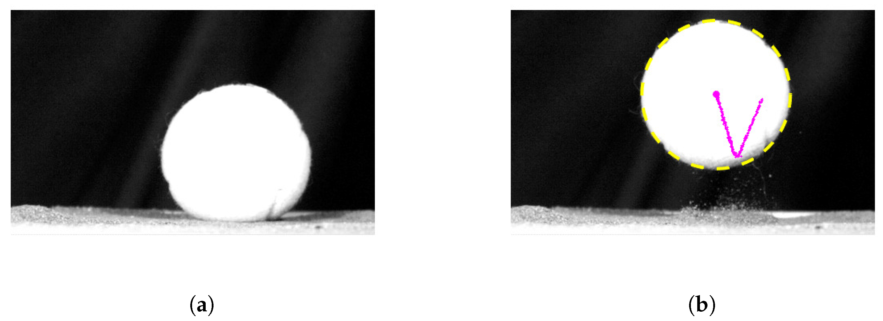 Low Speed Impact of an Elastic Ball with Tapes and Clay Court