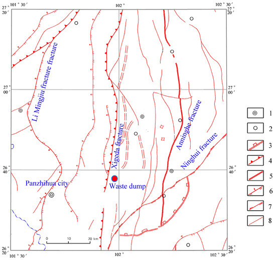 Prediction of the Dangerous Range of Dumps Based on a Dynamic Process
