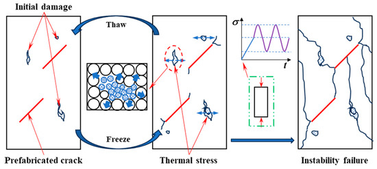 Fracture Mechanism and Damage Constitutive Model of Freeze–Thaw ...