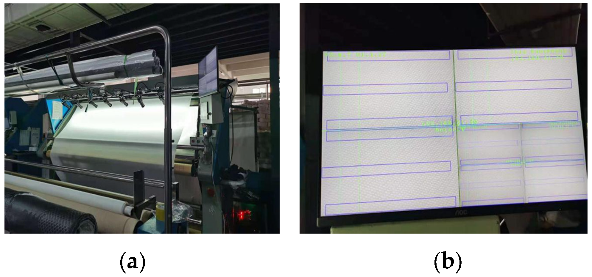 Detection of Defects in Warp Knitted Fabrics Based on Local Feature Scale Adaptive Comparison