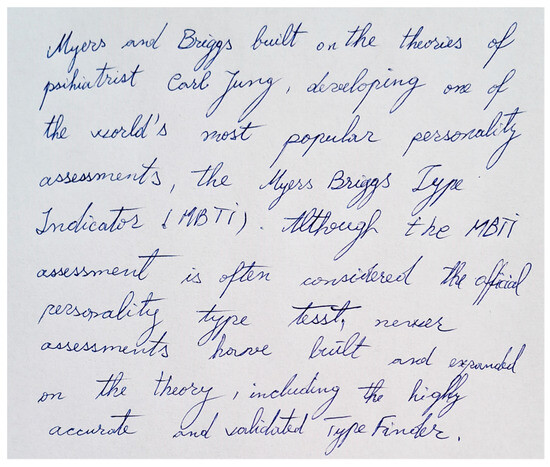 Detection of Personality Traits Using Handwriting and Deep Learning