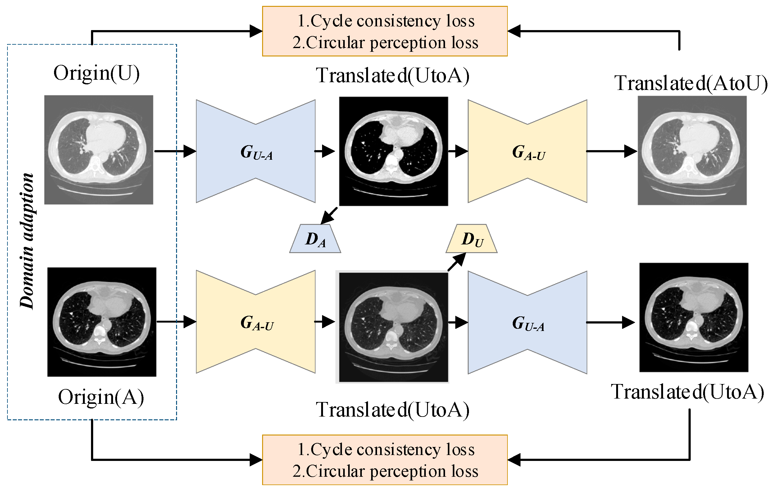 Design of a Lung Lesion Target Detection Algorithm Based on a Domain-Adaptive Neural Network Model