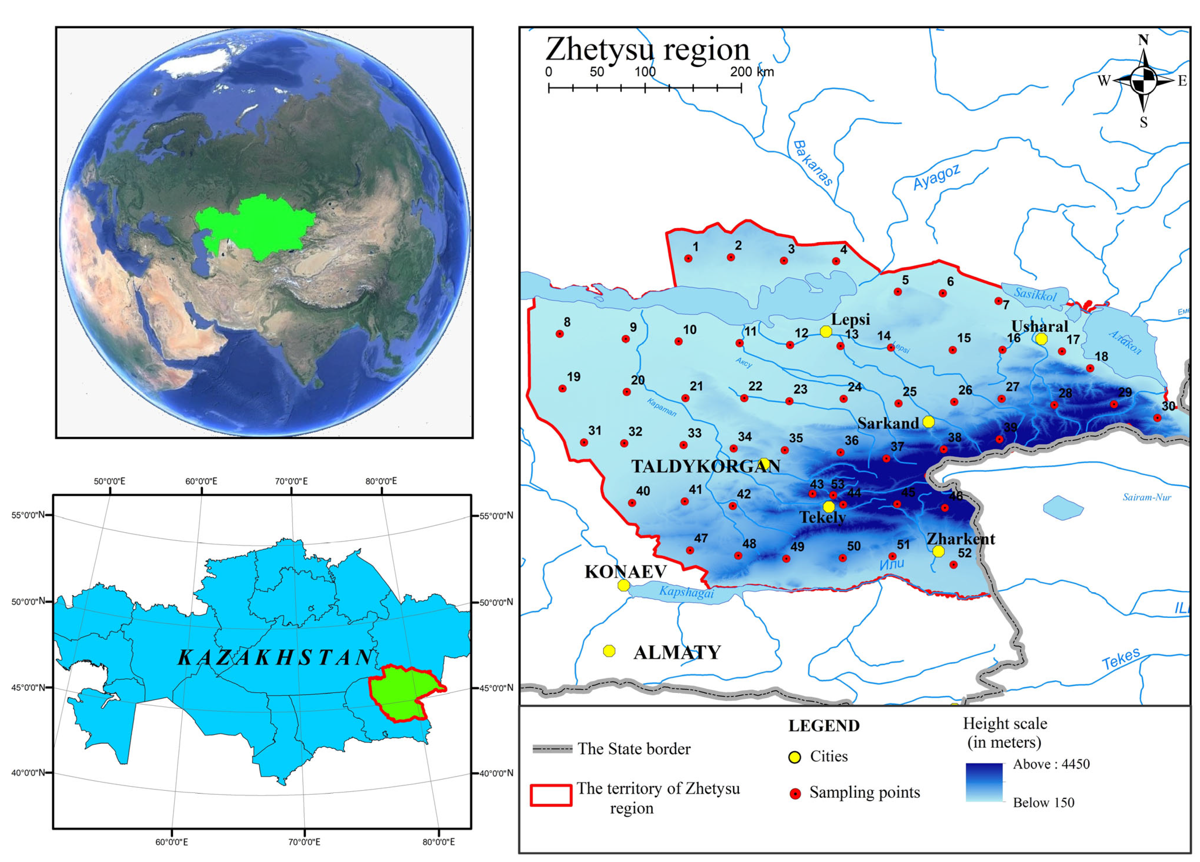 Pilot Study of Microplastics in Snow from the Zhetysu Region (Kazakhstan)