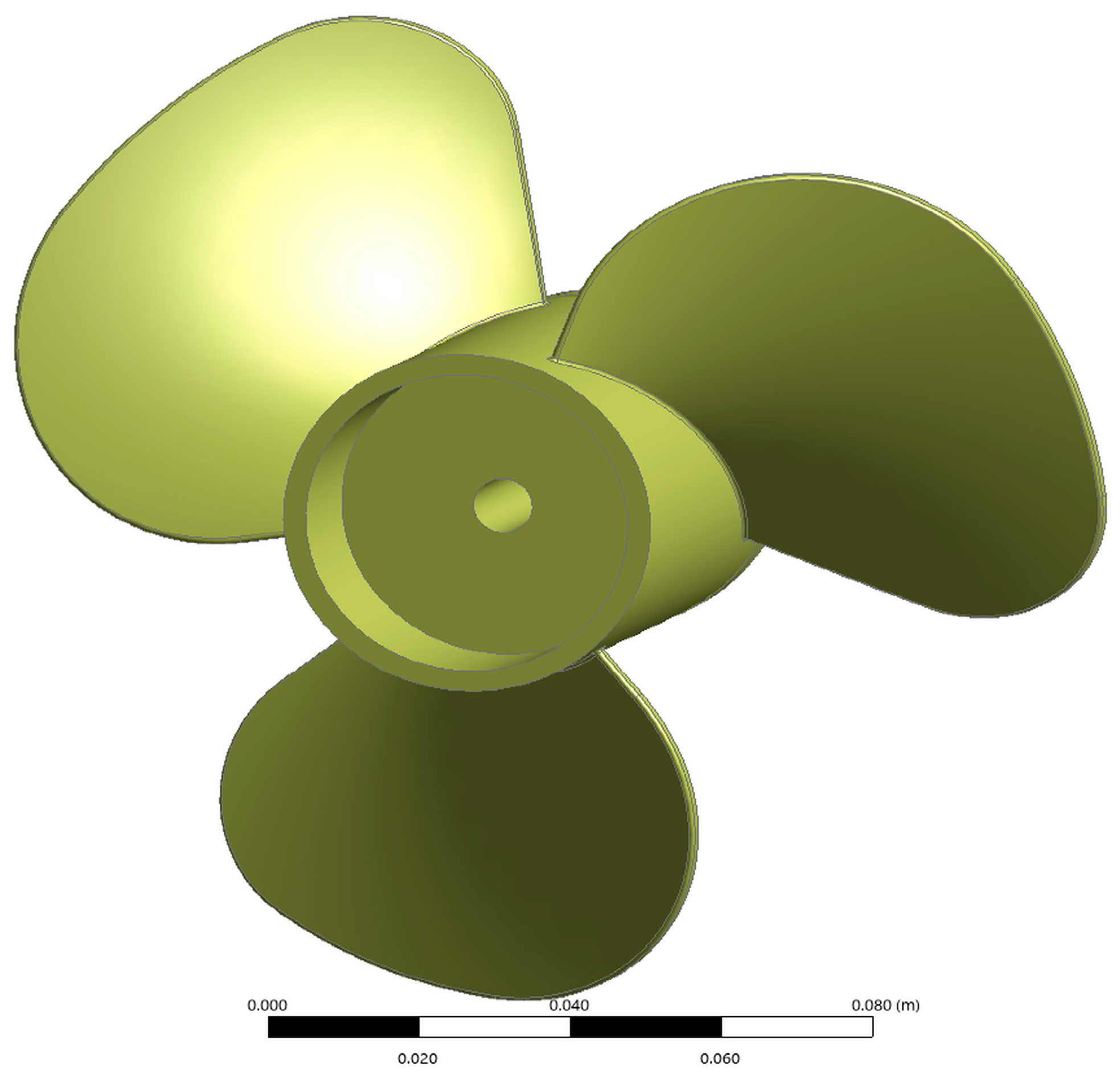 CFD Design Performance Analysis for a High-Speed Propeller