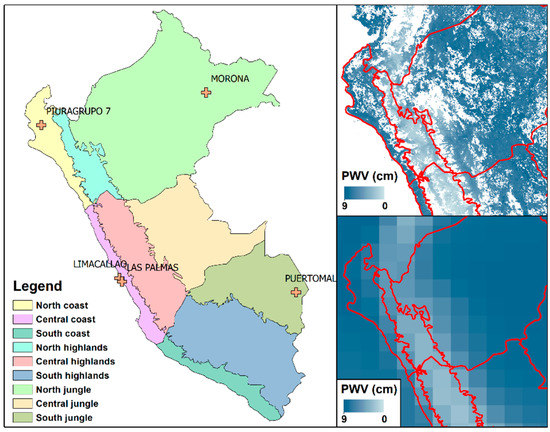 Spatio-Temporal Variability of the Precipitable Water Vapor over Peru ...