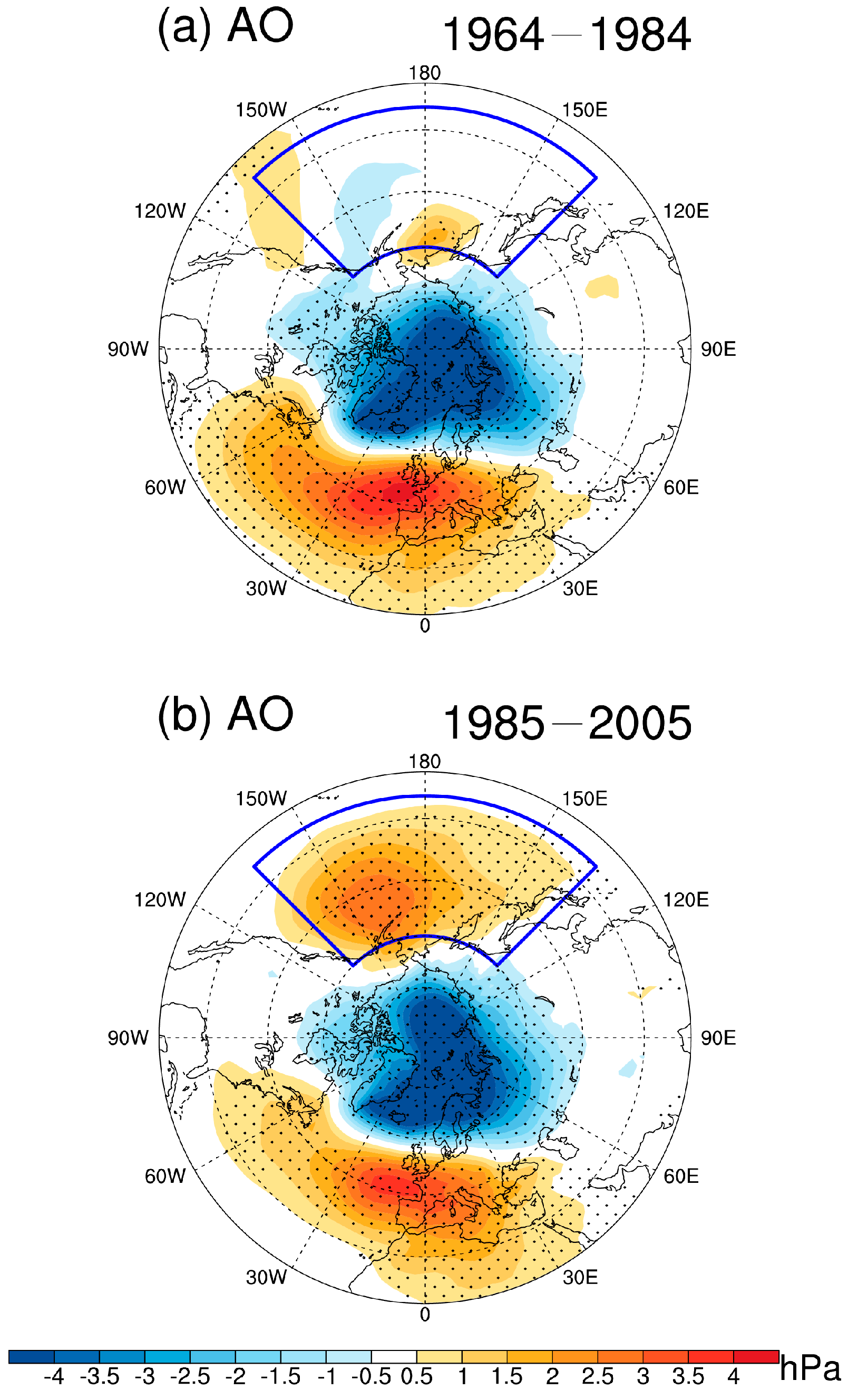 Multidecadal Changes in the Influence of the Arctic Oscillation on the ...
