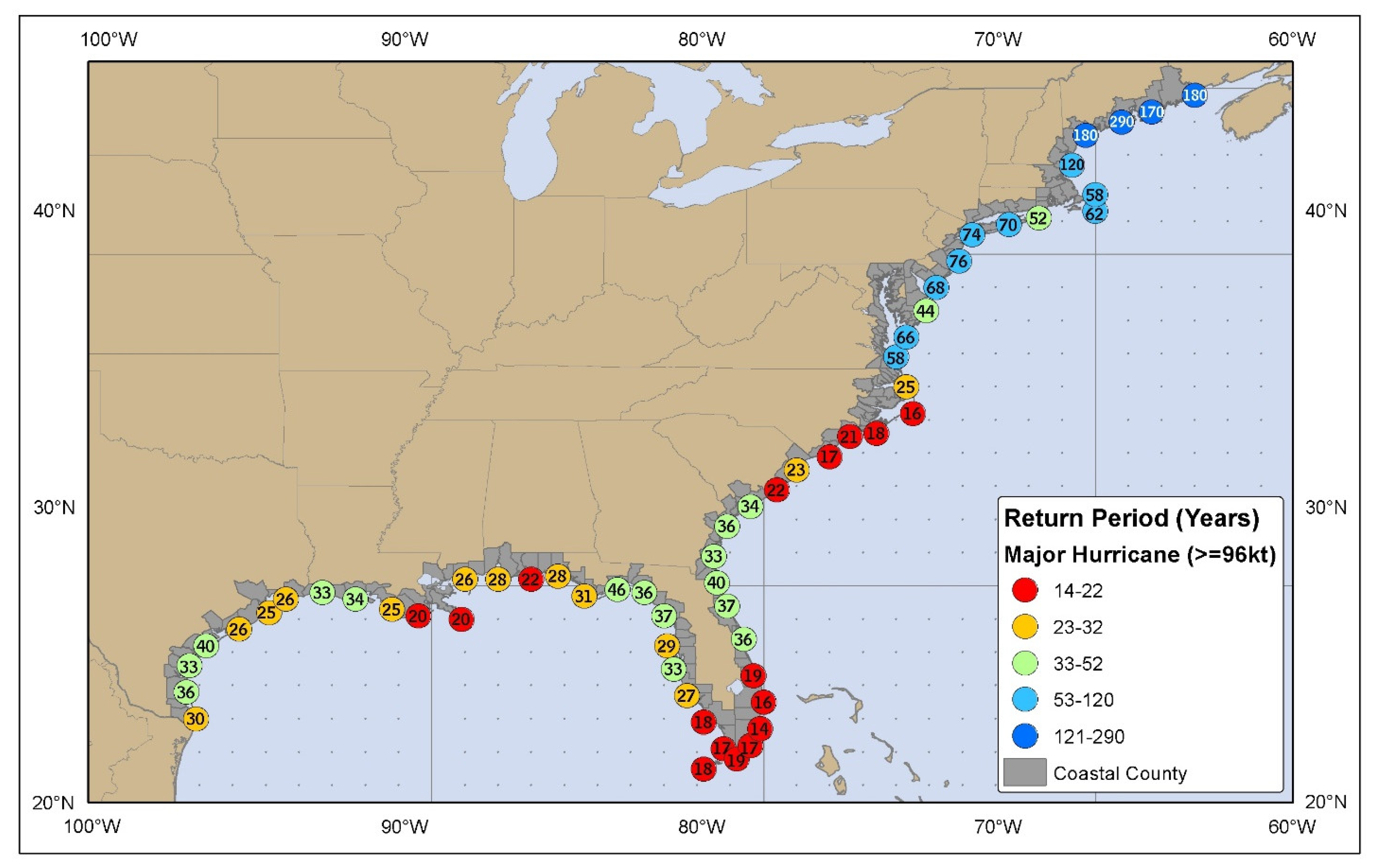 Predicting Major Storm Surge Levels