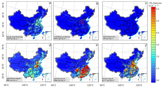 Spatiotemporal Variations of XCH4 across China during 2003–2021 Based ...