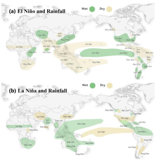The Combined Impacts of ENSO and IOD on Global Seasonal Droughts