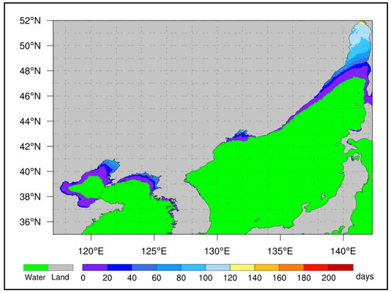 Spatiotemporal Patterns of Sea Ice Cover in the Marginal Seas of East Asia