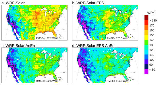 A Gridded Solar Irradiance Ensemble Prediction System Based on WRF-Solar EPS and the Analog Ensemble