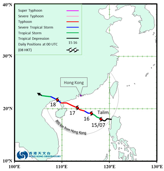 An Observational Study of Typhoon Talim over the Northern Part of the ...