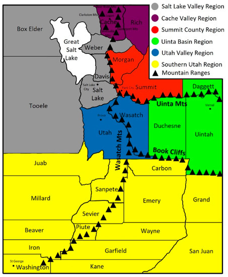 Twenty-Year Review of Outdoor Air Quality in Utah, USA