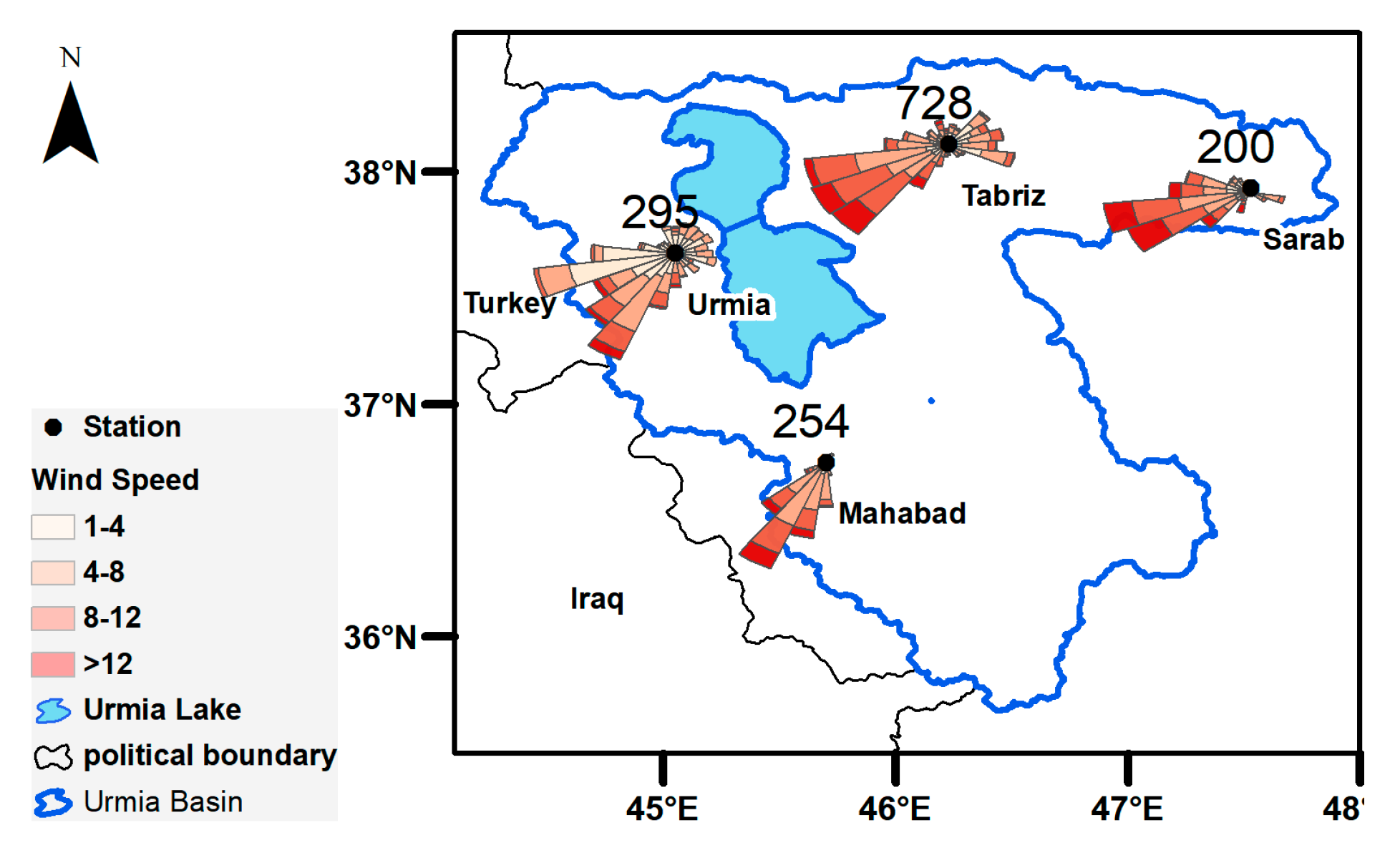 Temporal and Spatial Variability of Dust in the Urmia Basin, 1990–2019
