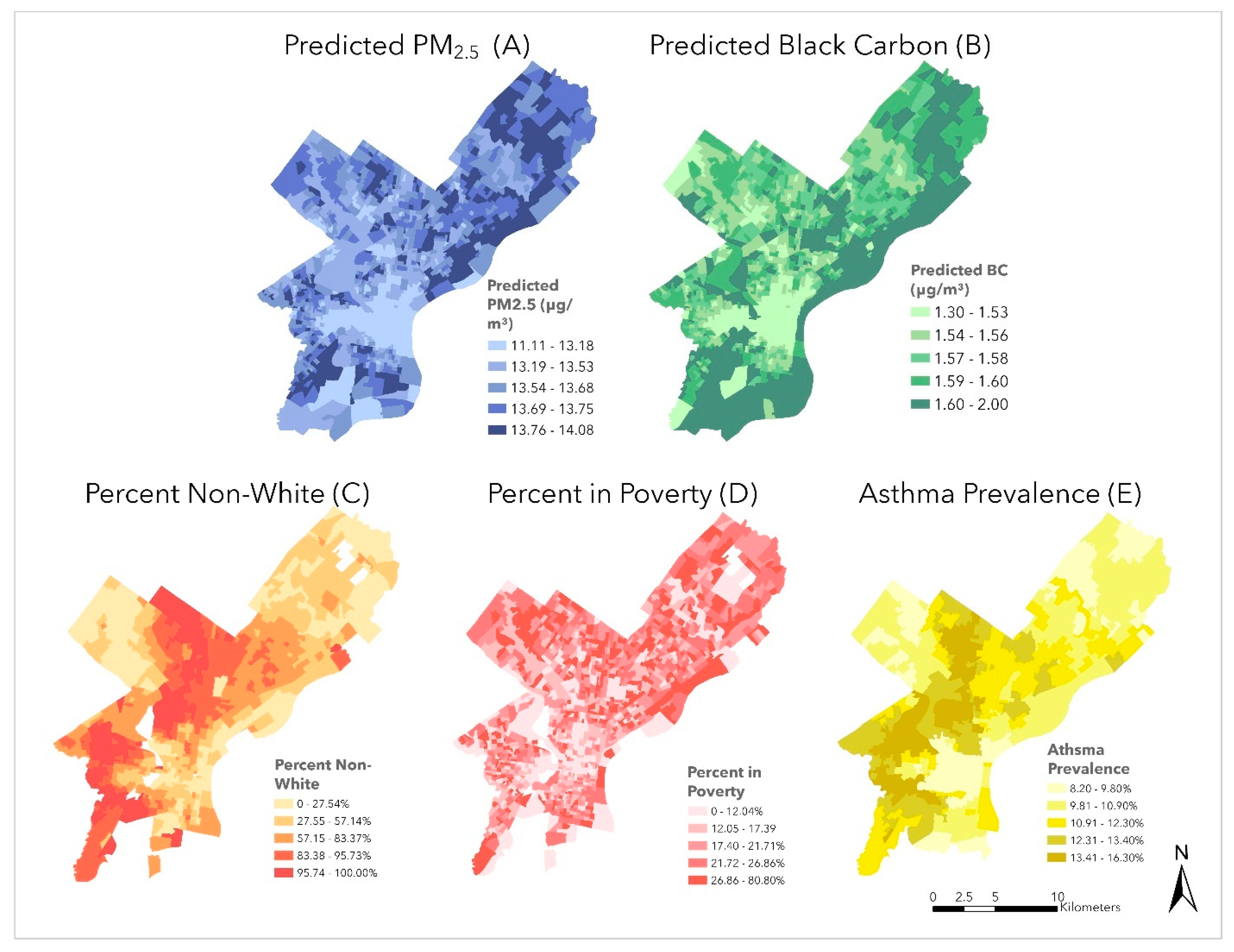 Spatial Analysis of Intra-Urban Air Pollution Disparities through an ...