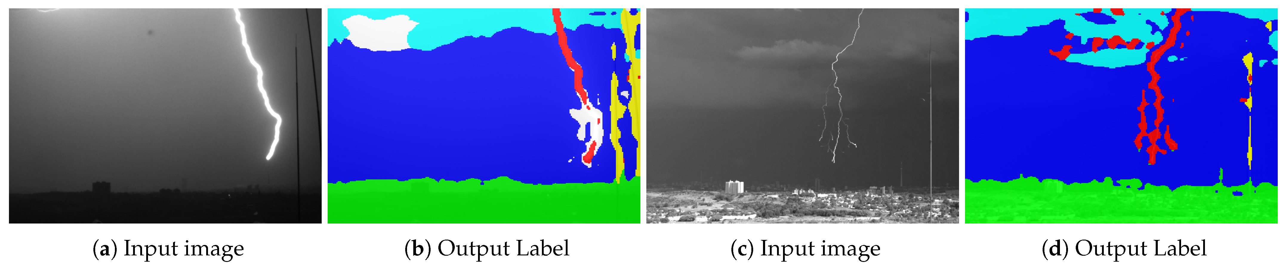 Deep Learning for High-Speed Lightning Footage—A Semantic Segmentation Network Comparison