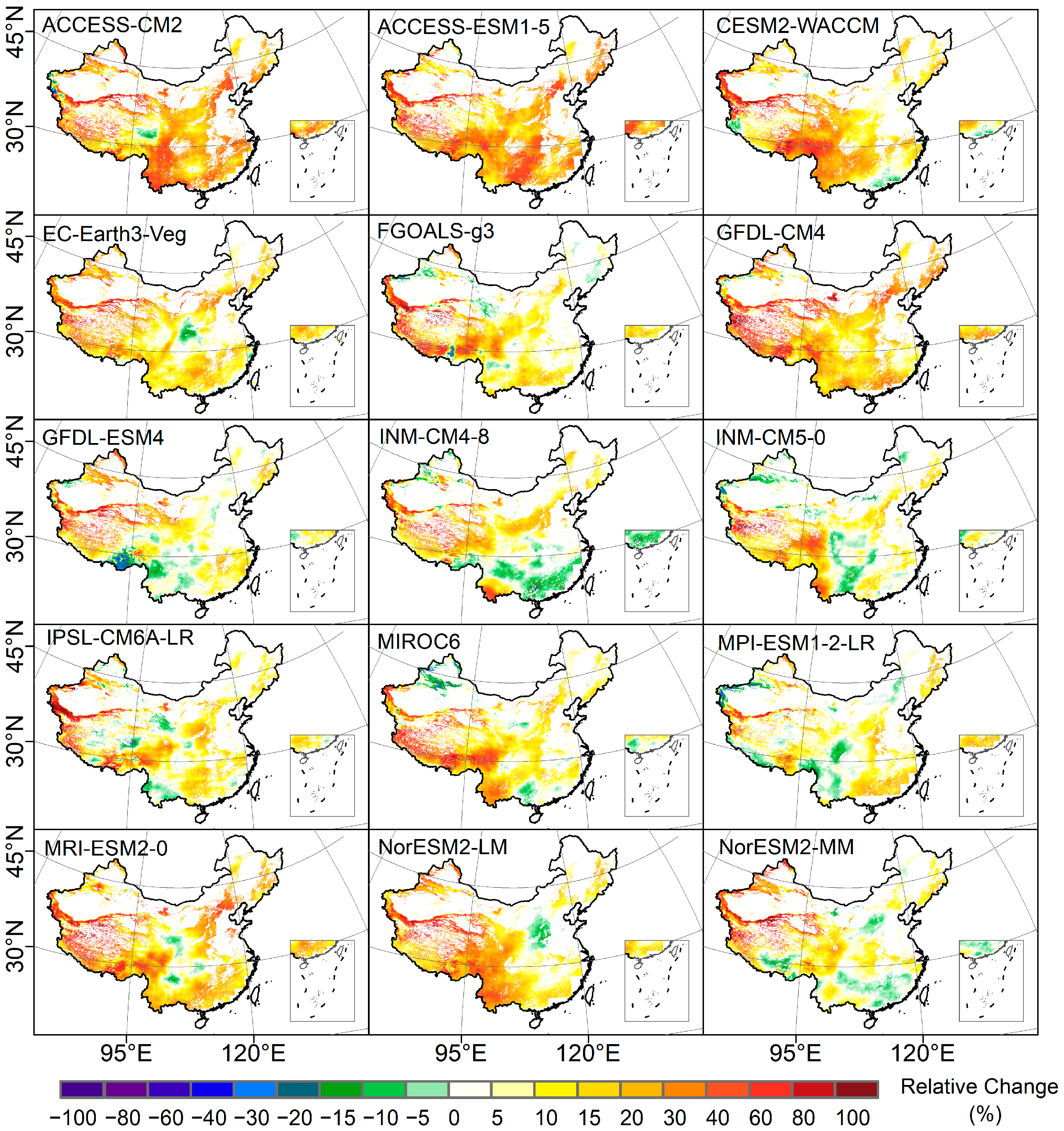 Ensemble Predictions of Rainfall-Induced Landslide Risk under Climate ...