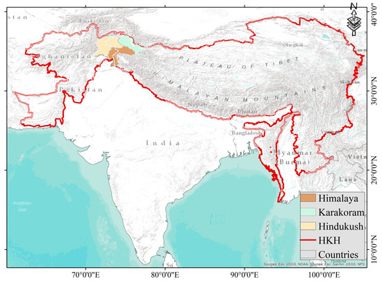 Himalayan Mountains On Map