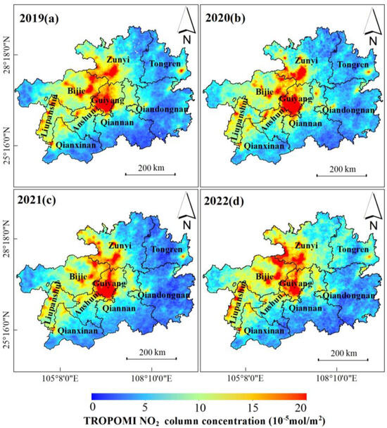 Spatial–Temporal Variation and the Influencing Factors of NO2 Column ...