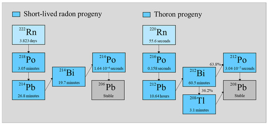 Activity Concentration of Radon, Thoron, and Their Decay Products in an ...
