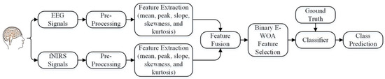 OptEF-BCI: An Optimization-Based Hybrid EEG and fNIRS–Brain Computer Interface