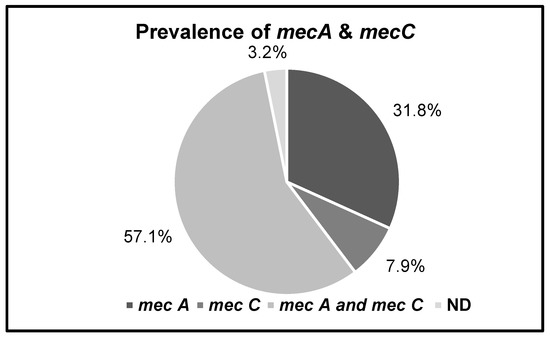 Prevalence of mecA- and mecC-Associated Methicillin-Resistant ...