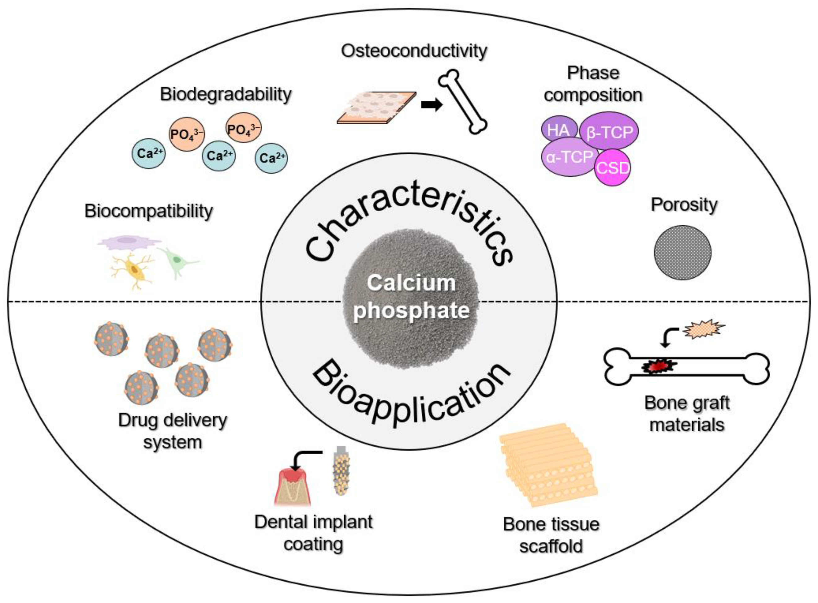 Biomimetic Scaffolds of Calcium-Based Materials for Bone Regeneration