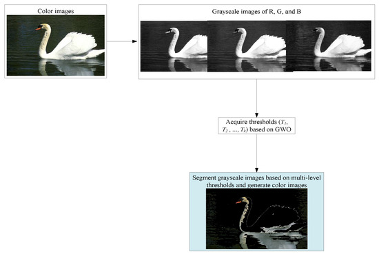 Multi-Level Thresholding Color Image Segmentation Using Modified Gray Wolf Optimizer