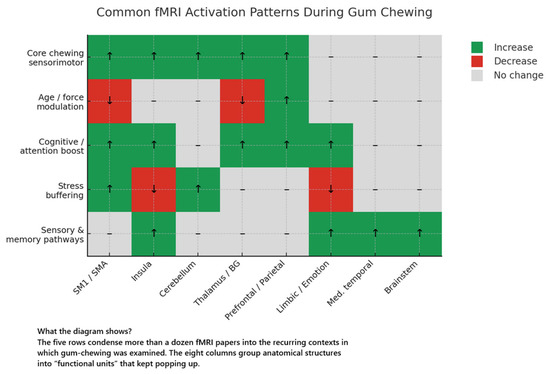 The Neural Correlates of Chewing Gum—A Neuroimaging Review of Its ...