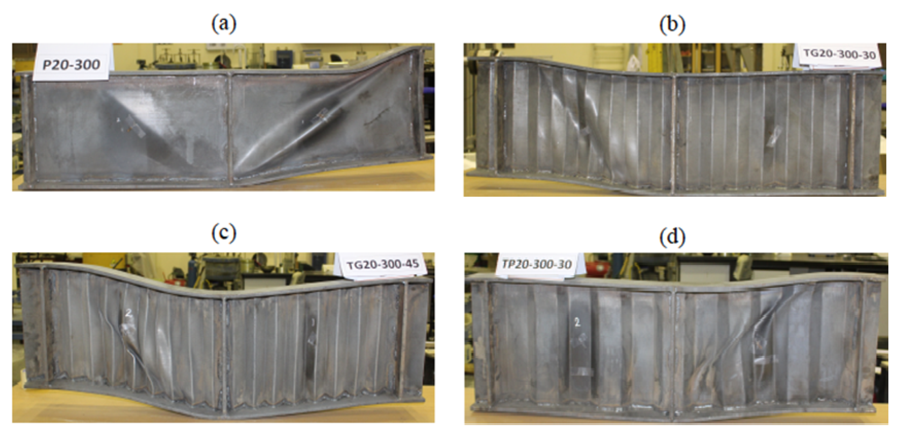 Plated versus Corrugated Web Steel Girders in Shear: Behavior ...