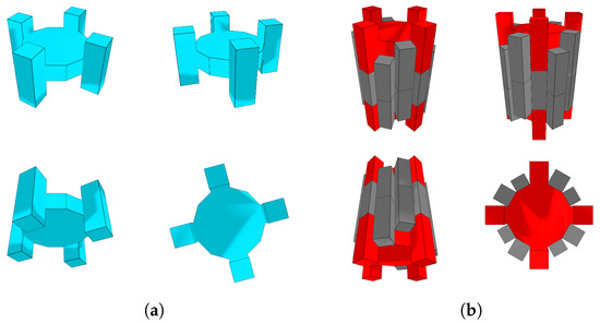 Modular Construction of Topological Interlocking Blocks—An Algebraic ...