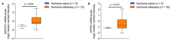 Proteomic Analysis Identifies NDUFS1 and ATP5O as Novel Markers for ...