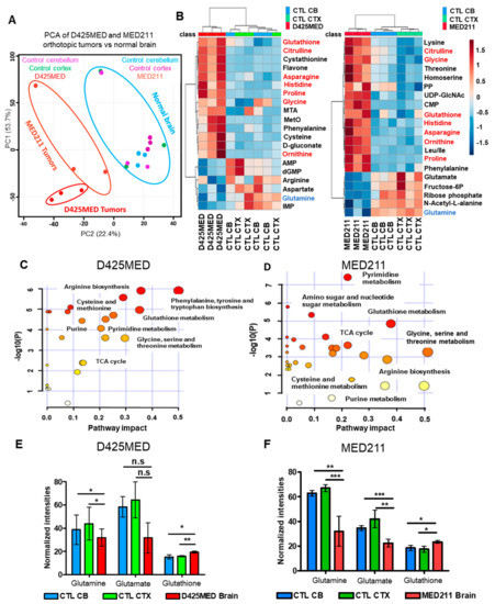 Comprehensive Metabolic Profiling of MYC-Amplified Medulloblastoma Tumors Reveals Key ...