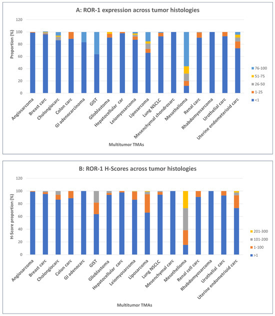 Heterogeneous Profile of ROR1 Protein Expression across Tumor Types