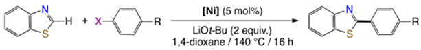 Benzothiazole Nickelation: An Obstacle to the Catalytic Arylation of ...