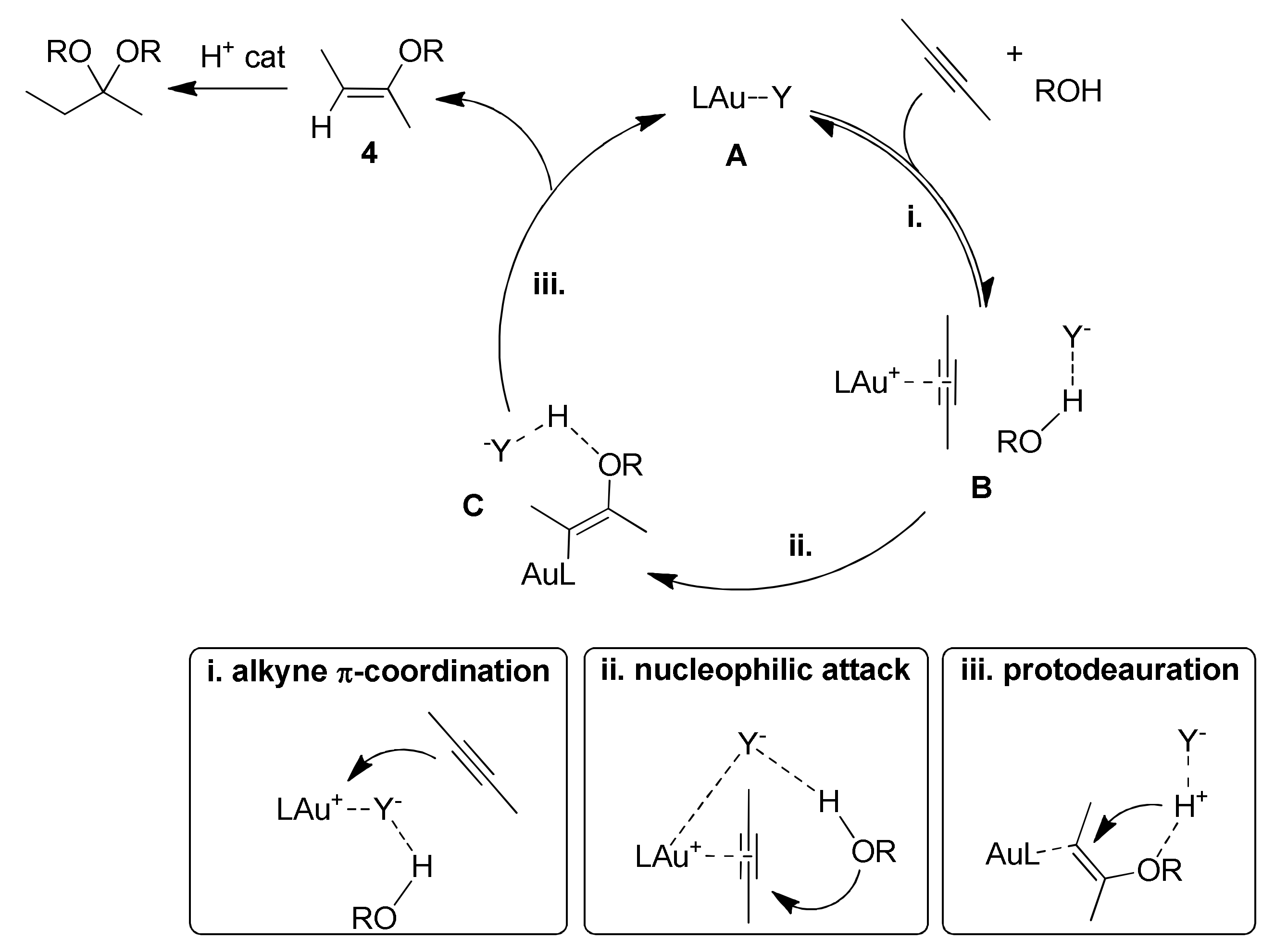 Gold-Catalyzed Intermolecular Alkyne Hydrofunctionalizations ...