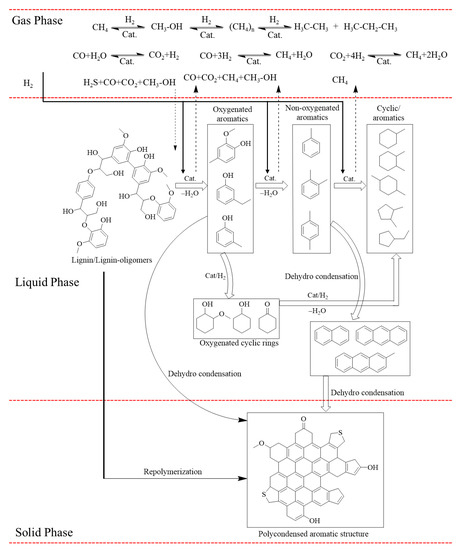 Catalytic Hydropyrolysis of Lignin for the Preparation of Cyclic ...