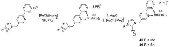 Heterobimetallic Complexes of Bi- or Polydentate N-Heterocyclic Carbene ...