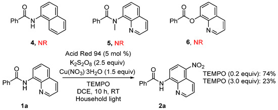 Visible-Light-Photocatalyzed C5-H Nitration of 8-Aminoquinoline Amides