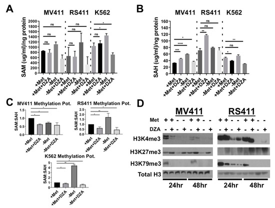 Cells | Free Full-Text | Perturbation of Methionine/S ...